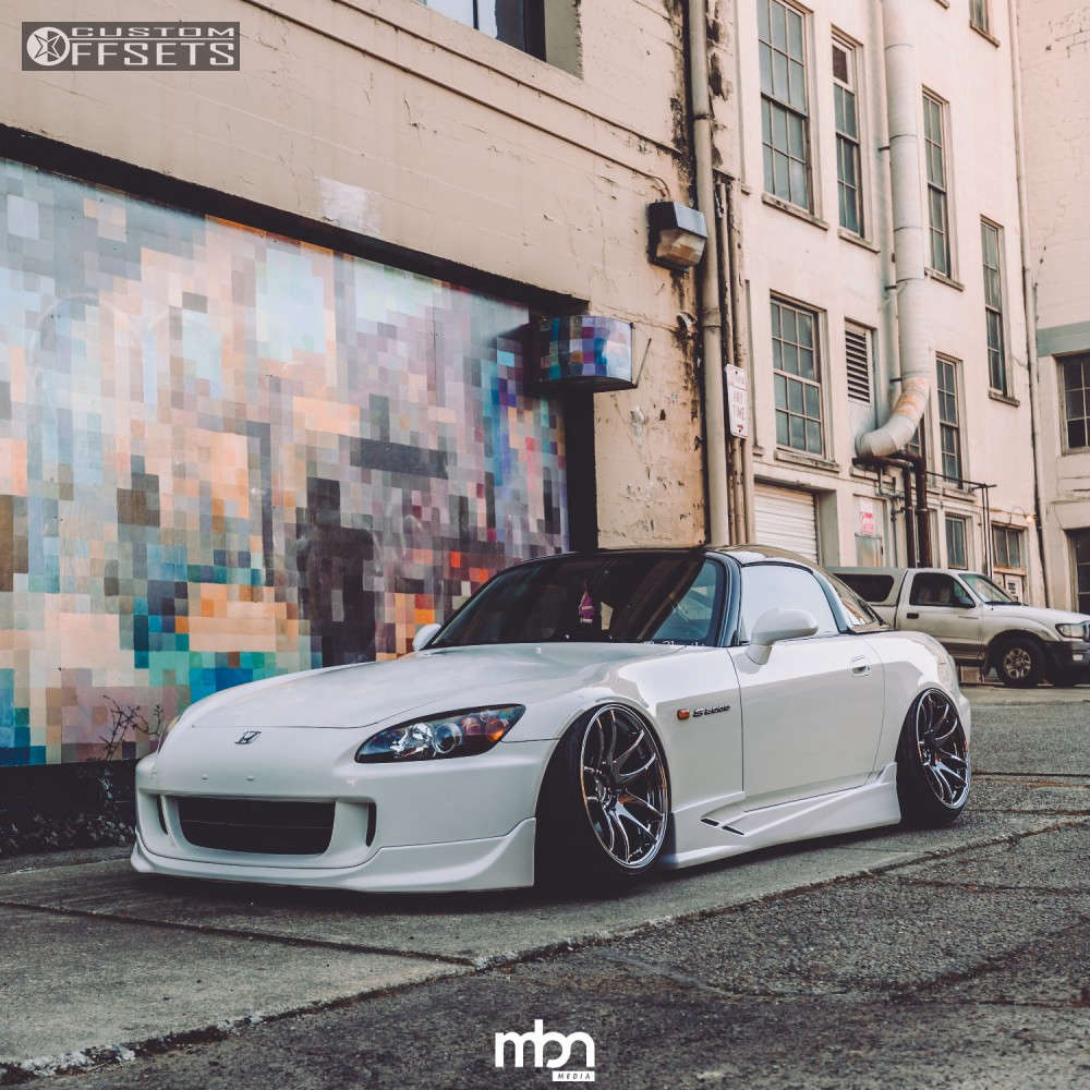 2007 Honda S2000 with 18x10.5 22 Work Emotion Cr Kiwami and 225/40R18 ...