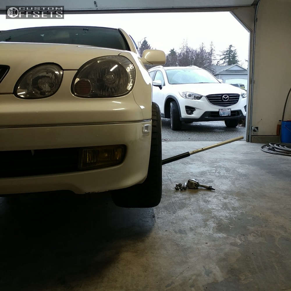 1999 Lexus GS400 with 18x9.5 15 Enkei RPF1 and 245/40R18 Federal 595 ...