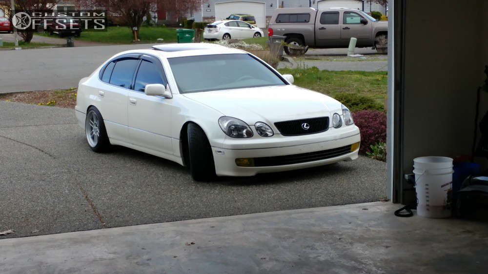1999 Lexus GS400 with 18x9.5 15 Enkei RPF1 and 245/40R18 Federal 595 ...