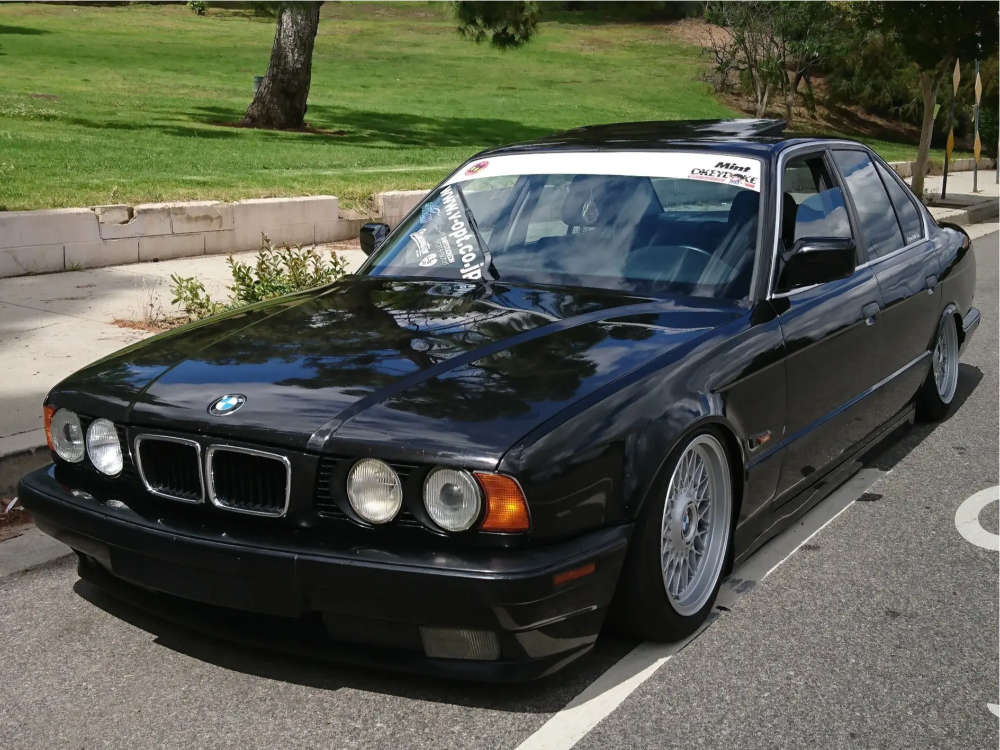 1995 BMW 525i with 16x8 18 BBS RZ and 205/45R16 Hankook Ventus V2 ...