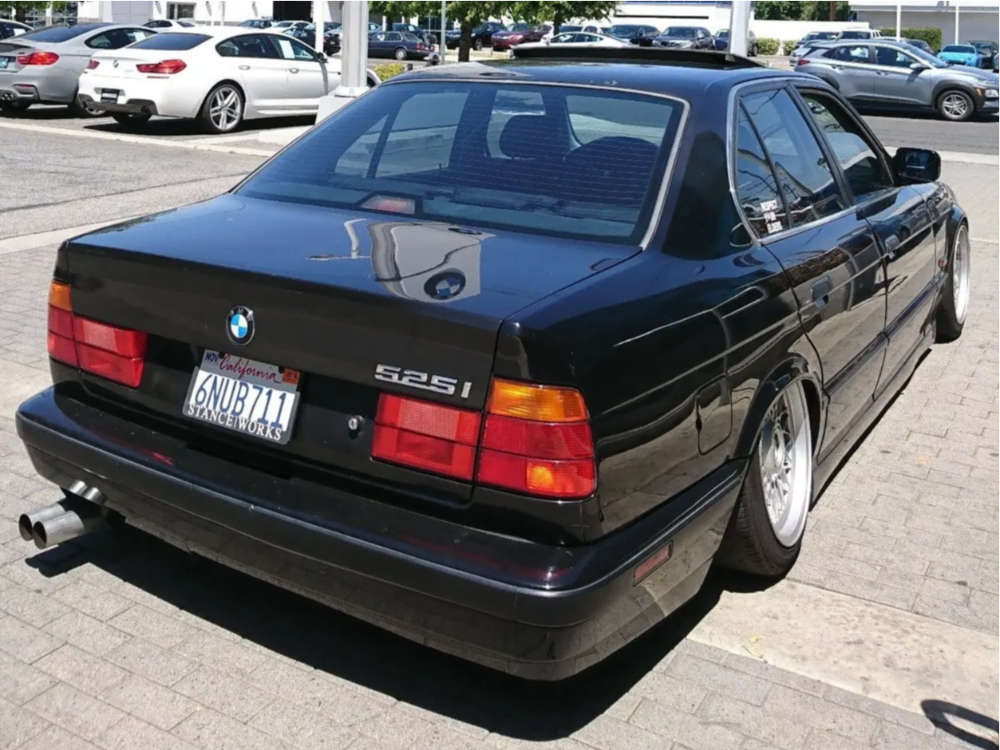 1995 BMW 525i with 16x8 18 BBS RZ and 205/45R16 Hankook Ventus V2 ...