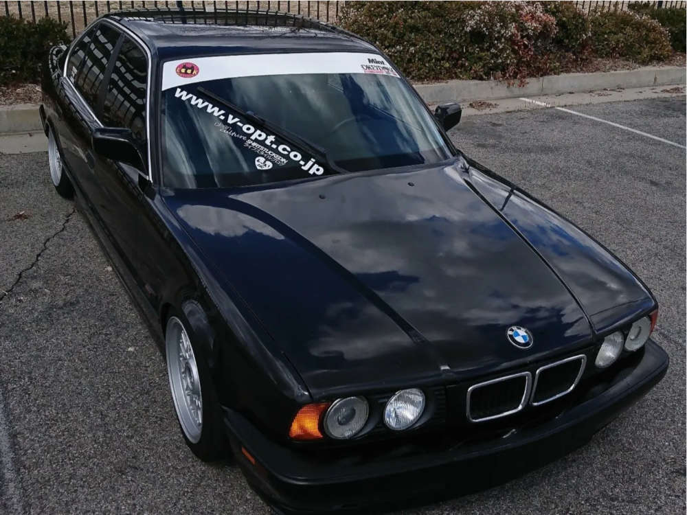1995 BMW 525i with 16x8 18 BBS RZ and 205/45R16 Hankook Ventus V2 ...