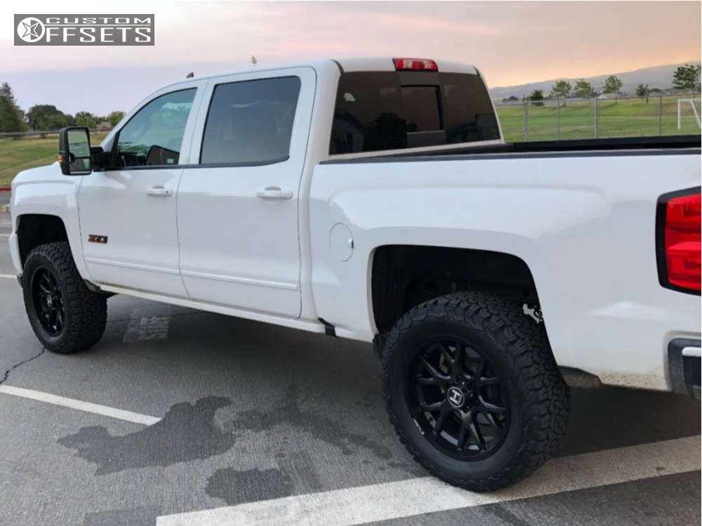 2016 Chevrolet Silverado 1500 with 20x9 Hostile Rage and 305/55R20 ...