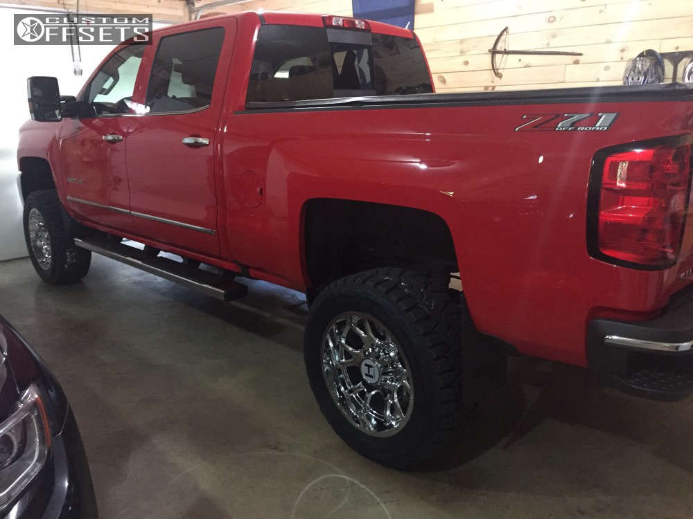 2018 Chevrolet Silverado 2500 HD with 20x10 -19 Hostile Rage and 295 ...