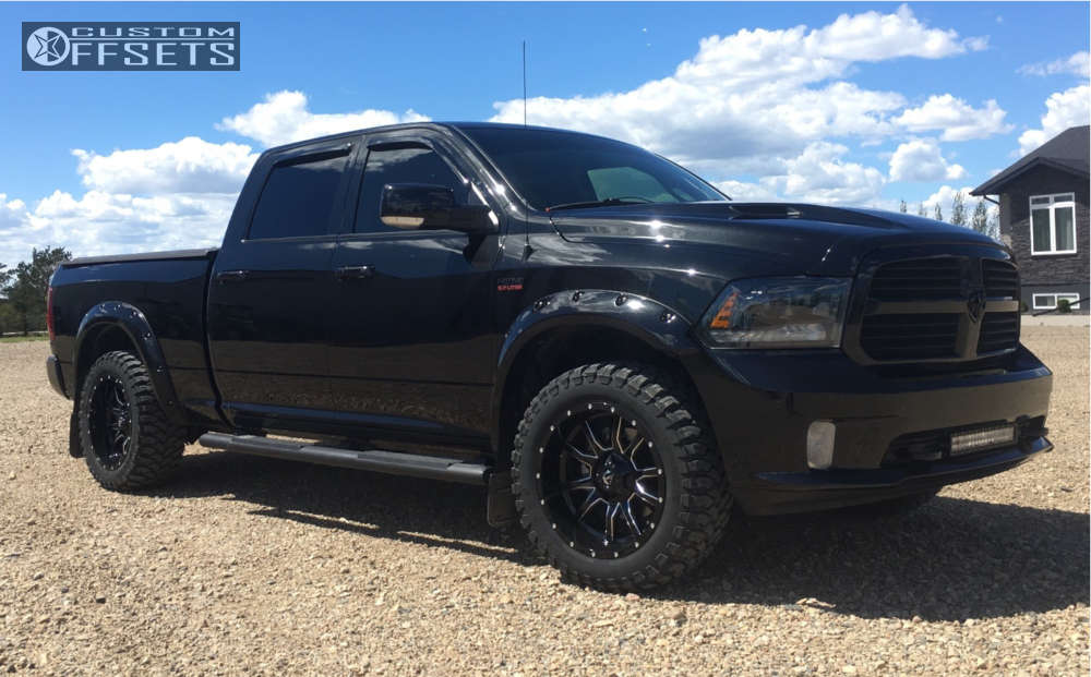 2015 Ram 1500 with 20x10 -18 Fuel Vandal and 33/12.5R20 Comforser ...
