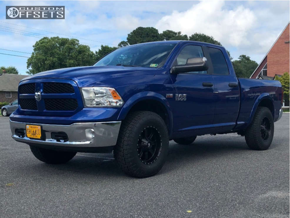 2014 Ram 1500 with 18x9 -12 Red Dirt Road Rd01 and 295/70R18 Nitto ...