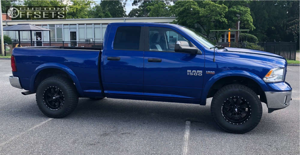 2014 Ram 1500 with 18x9 -12 Red Dirt Road Rd01 and 295/70R18 Nitto ...