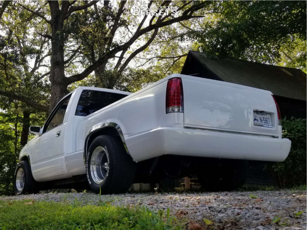 1991 Chevrolet C1500 with 15x10 -44 American Racing Vintage Torq Thrust ...