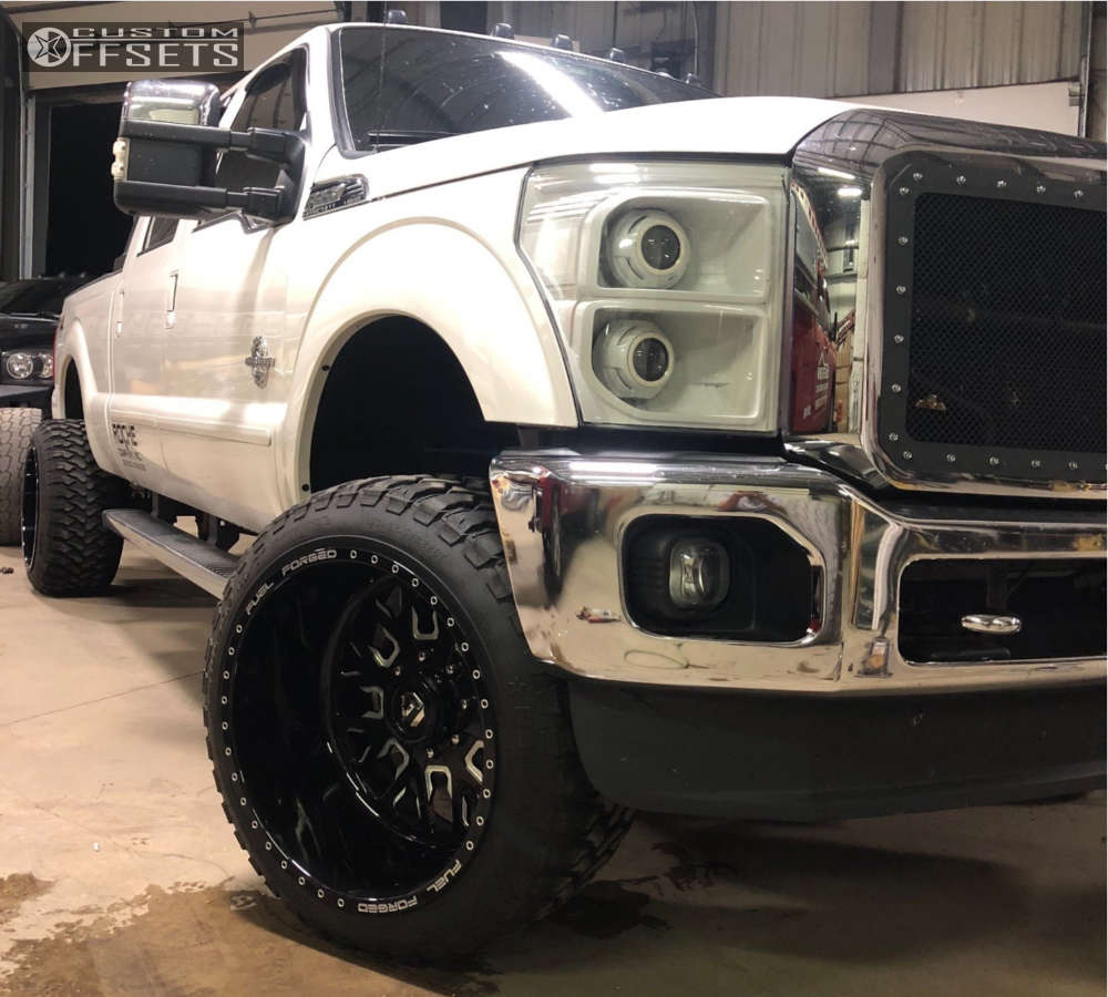 2014 Ford F-350 Super Duty with 22x14 -70 Fuel Forged Ff45 and 33/12 ...