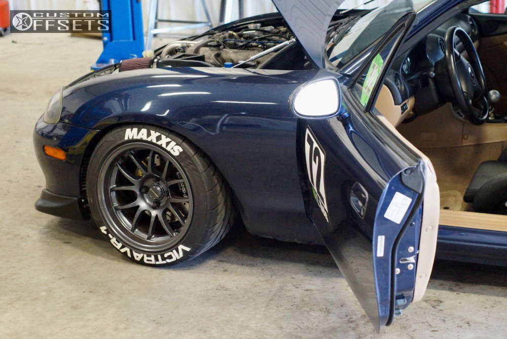 2002 Mazda MX-5 Miata with 15x10 25 949 Racing 6UL and 245/40R15 Maxxis ...