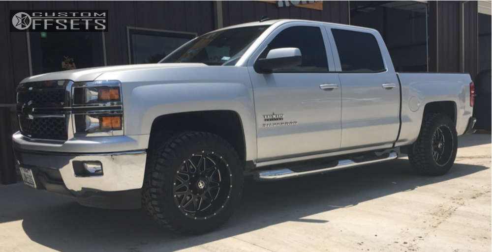 2014 Chevrolet Silverado 1500 with 20x10 -24 XF Offroad Xf-211 and 33/ ...