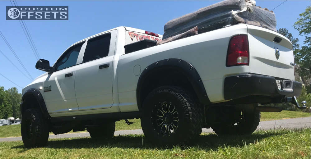 2015 Ram 2500 with 18x9 -12 Helo He879 and 37/12.5R18 Nitto Trail ...