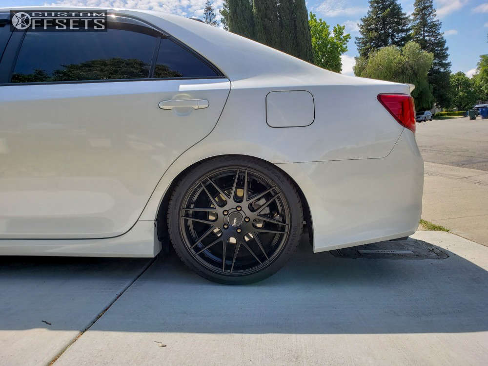 2014 Toyota Camry with 19x8.5 35 Konig Integram and 245/35R19 ...