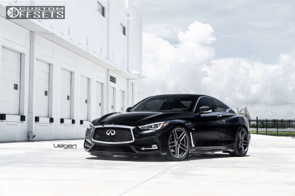 2018 INFINITI Q60 with 20x9 20 Velgen Split5 and 245/35R20 Ohtsu Fp8000 ...