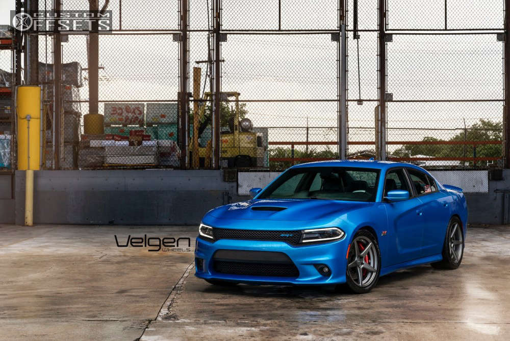 2017 Dodge Charger with 20x9 20 Velgen Classic5 and 275/35R20 Nitto ...