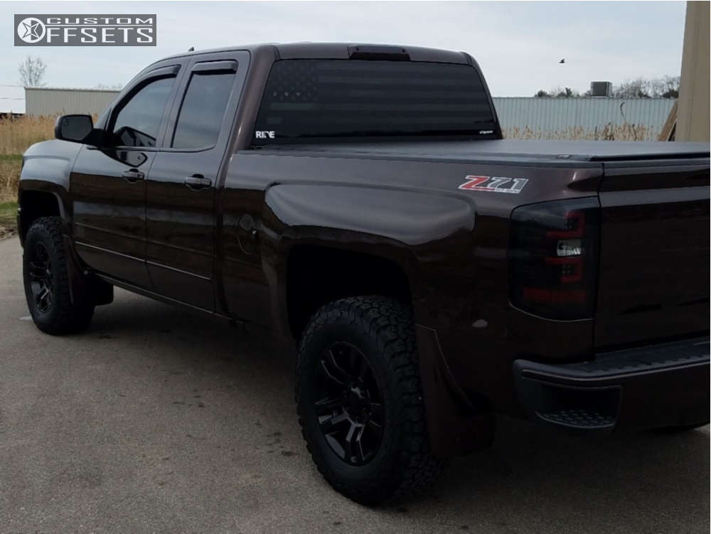 2016 Chevrolet Silverado 1500 with 18x8.5 44 OEM Wheels Spaced Out ...