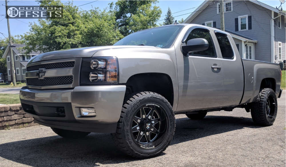 2008 Chevrolet Silverado 1500 with 20x10 -25 Dropstars 655bm and 295 ...