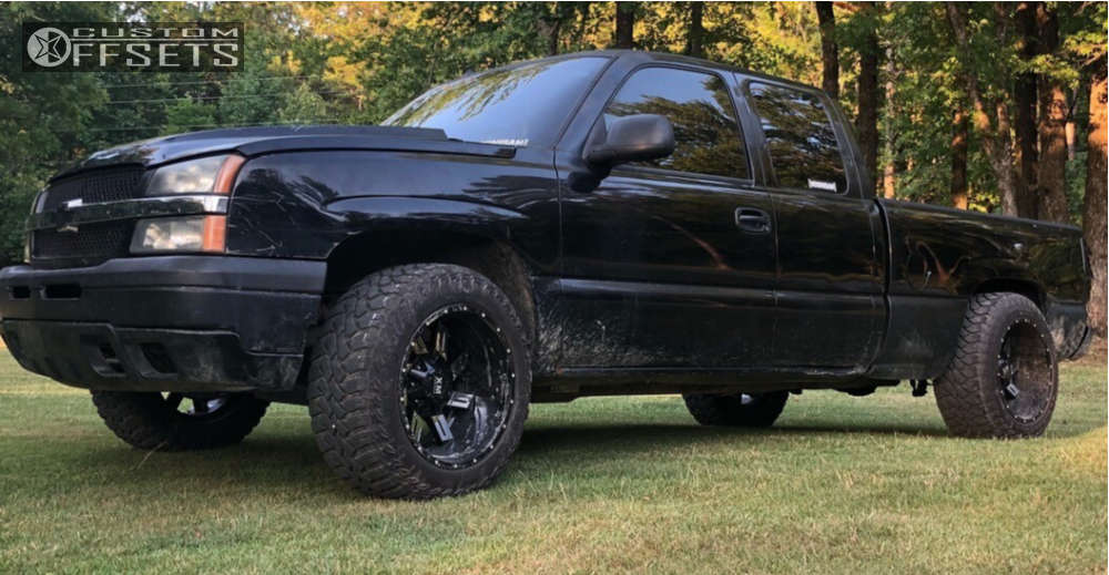 2003 Chevrolet Silverado 1500 with 20x12 -44 Xtreme Mudder Xm-322 and ...