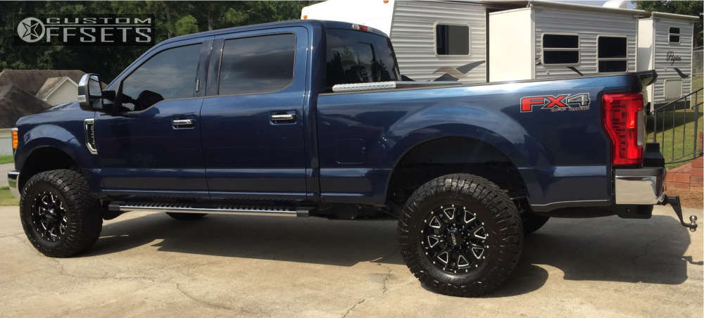 2017 Ford F-250 Super Duty with 18x9 -12 Ultra Hunter and 35/12.5R18 ...
