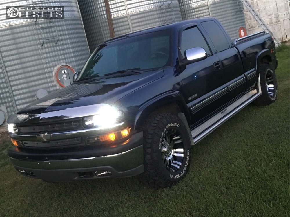 2002 Chevrolet Silverado 1500 with 17x9 -6 Pro Comp Series 01 and 285 ...