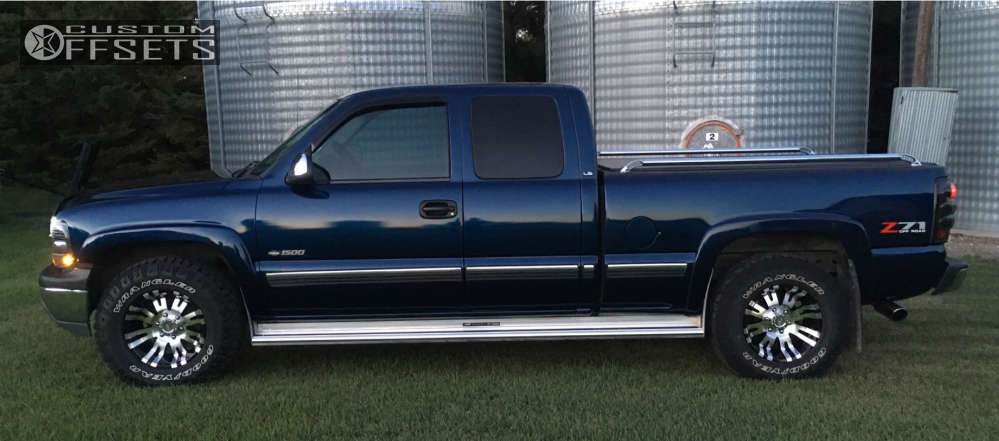 2002 Chevrolet Silverado 1500 with 17x9 -6 Pro Comp Series 01 and 285 ...