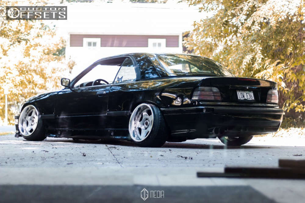 1997 BMW 328i with 17x10 -3 SSR Koenig and 215/40R17 Nitto Neo Gen and ...