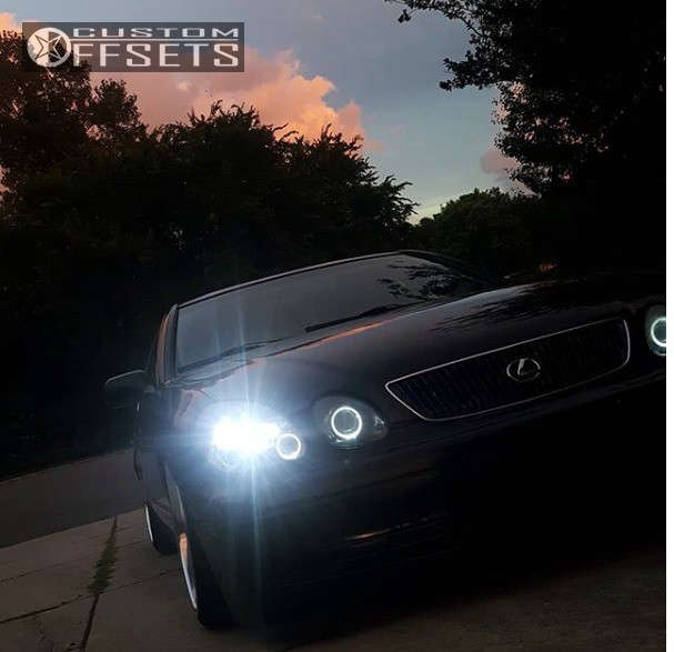 2003 Lexus GS300 with 20x10 20 Work Bersaglio and 225/35R20 Goodyear ...