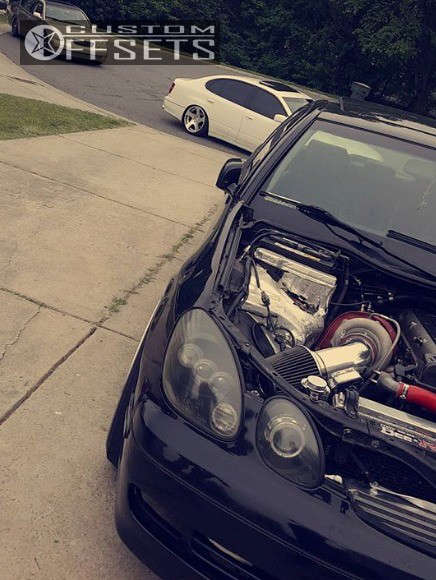 2003 Lexus GS300 with 20x10 20 Work Bersaglio and 225/35R20 Goodyear ...