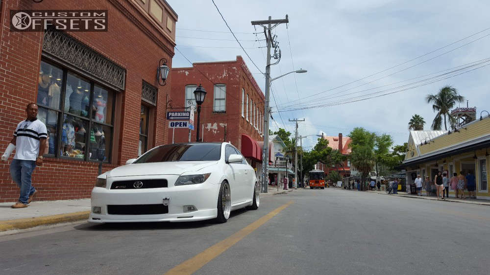 2007 Scion TC with 18x9.5 35 ESR Sr05 and 215/35R18 Achilles Atr Sport ...