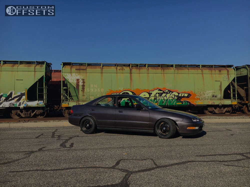 1995 Acura Integra with 15x8 25 AVID1 AV19 and 205/50R15 Nitto Neo Gen ...
