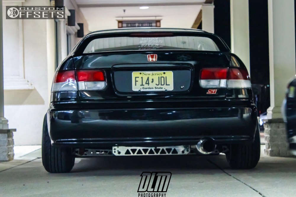 2000 Honda Civic with 16x9 0 Rota Grid and 195/40R16 Federal 595 Evo ...