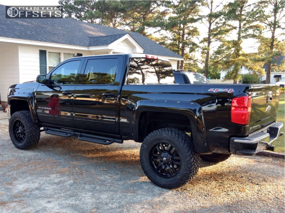 2017 Chevrolet Silverado 1500 with 20x9 1 Fuel Sledge and 35/12.5R20 ...