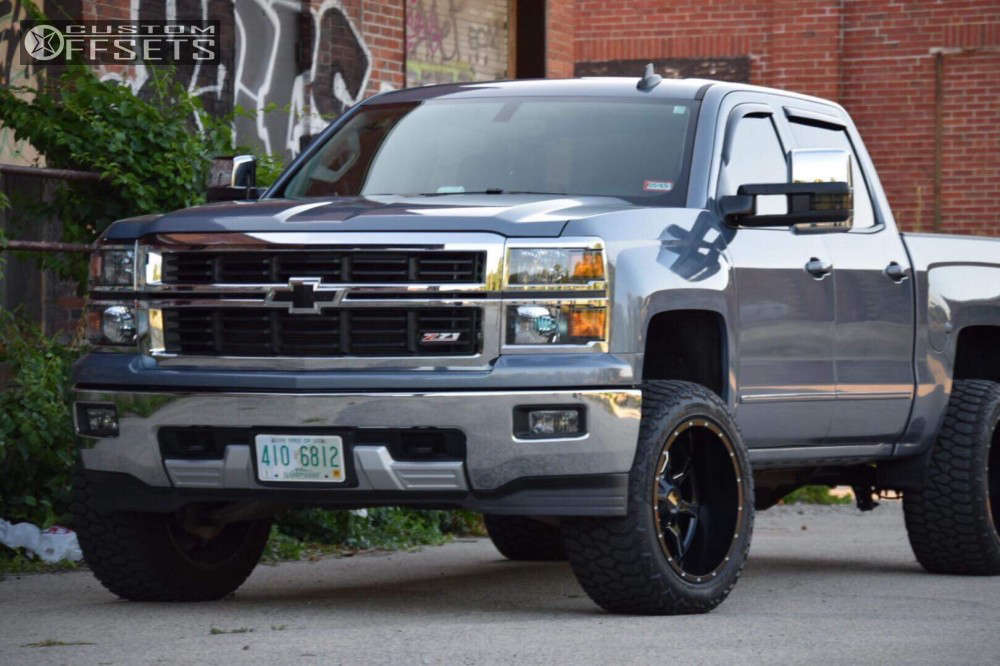2015 Chevrolet Silverado 1500 with 20x12 -44 Moto Metal Mo970 and 305 ...