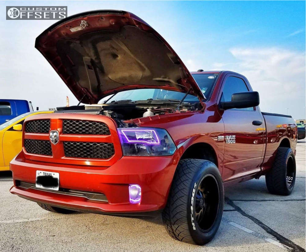 2013 Ram 1500 with 20x10 -24 DFD 388 and 305/50R20 Nitto NT420V and ...