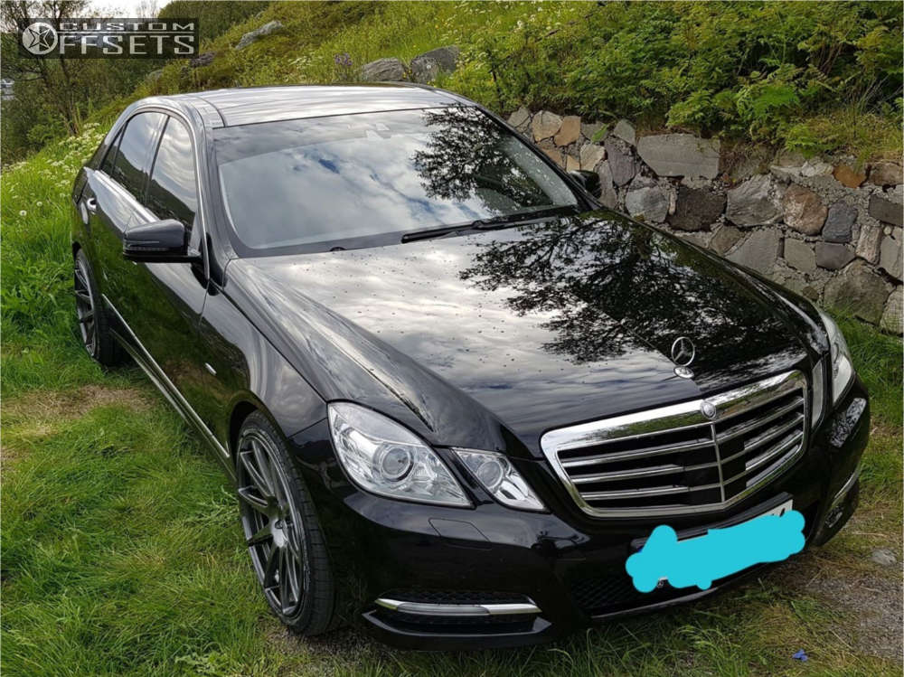 2011 Mercedes-Benz E250 with 20x8.5 35 Japan Racing Jr11 and 235/35R20 ...