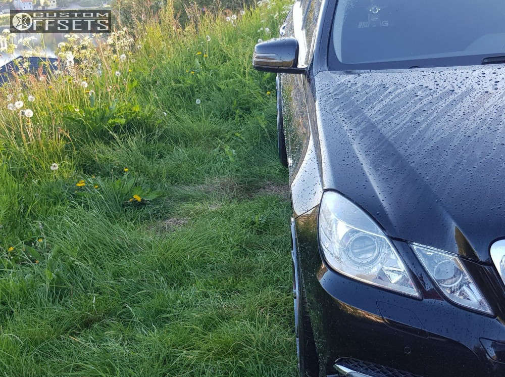 2011 Mercedes-Benz E250 with 20x8.5 35 Japan Racing Jr11 and 235/35R20 Landsail Ls588 and Stock ...