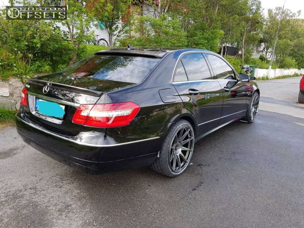 2011 Mercedes-Benz E250 with 20x8.5 35 Japan Racing Jr11 and 235/35R20 Landsail Ls588 and Stock ...