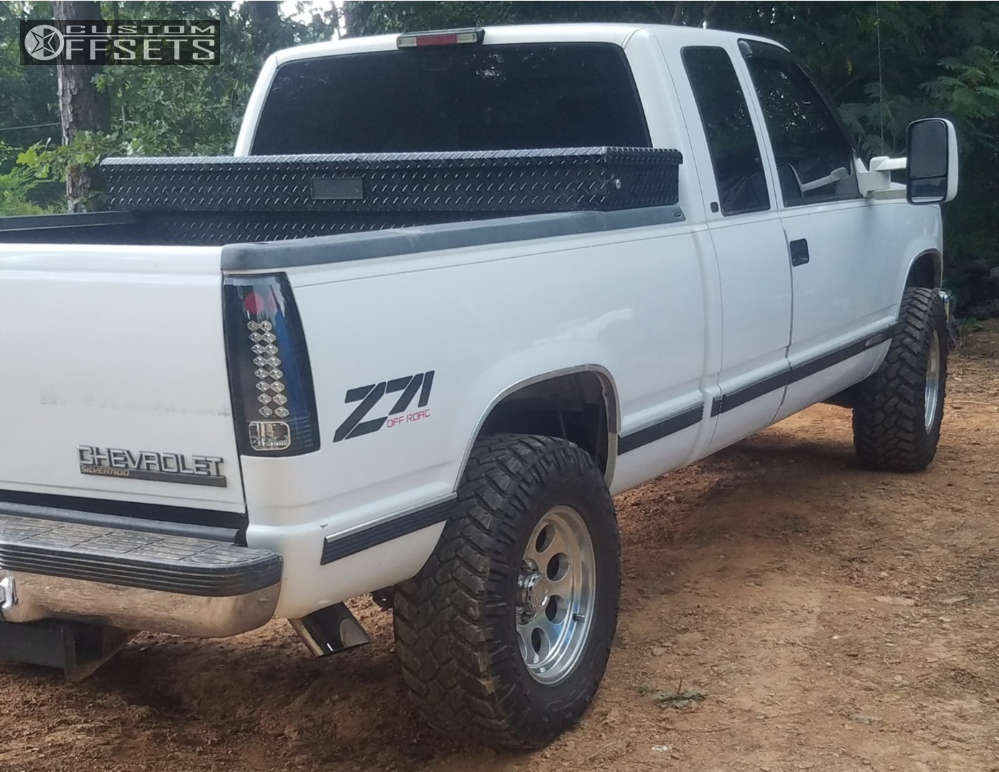 1998 Chevrolet K1500 with 17x9 -6 Pro Comp Series 69 and 285/70R17 ...