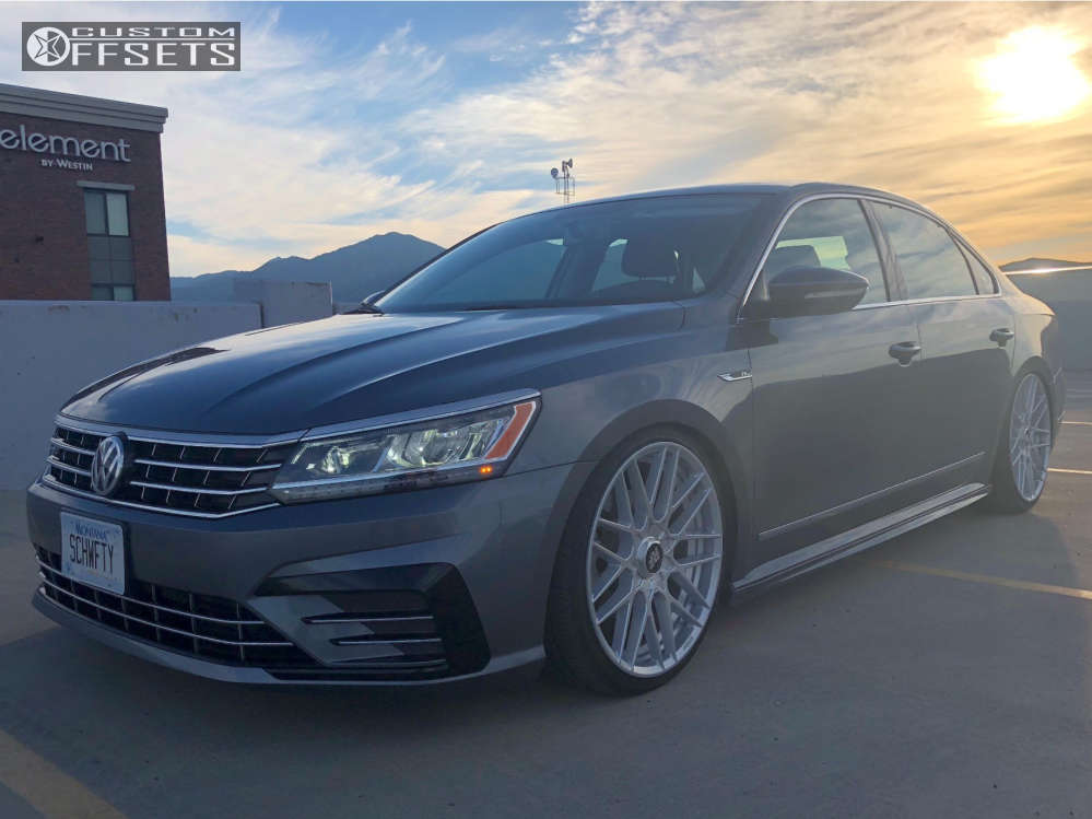 2017 Volkswagen Passat with 20x8.5 35 Rotiform Rse and 225/35R20 ...