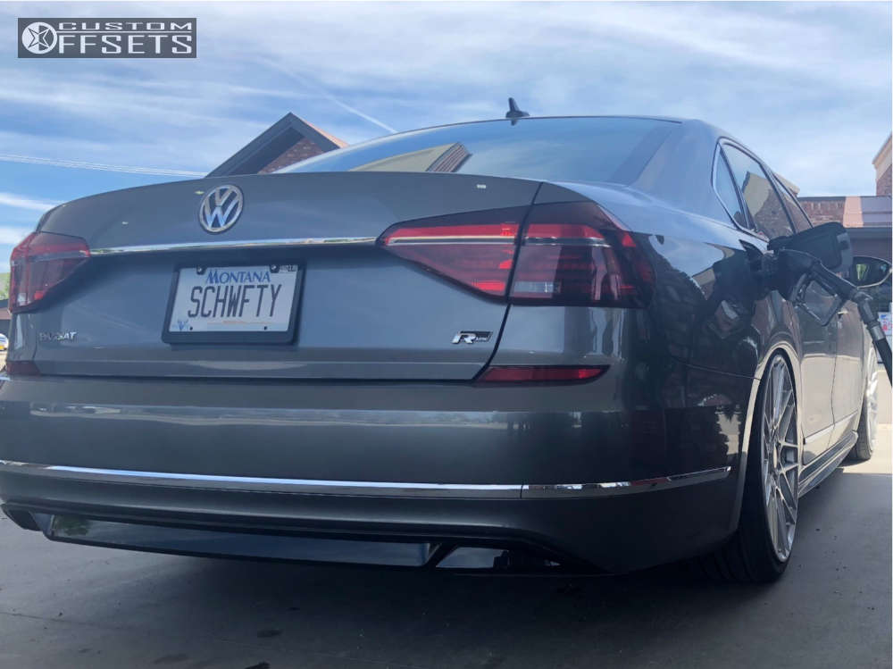 2017 Volkswagen Passat with 20x8.5 35 Rotiform Rse and 225/35R20 ...