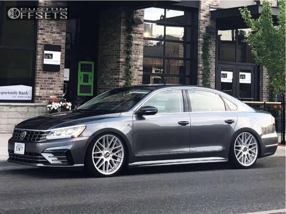2017 Volkswagen Passat with 20x8.5 35 Rotiform Rse and 225/35R20 ...