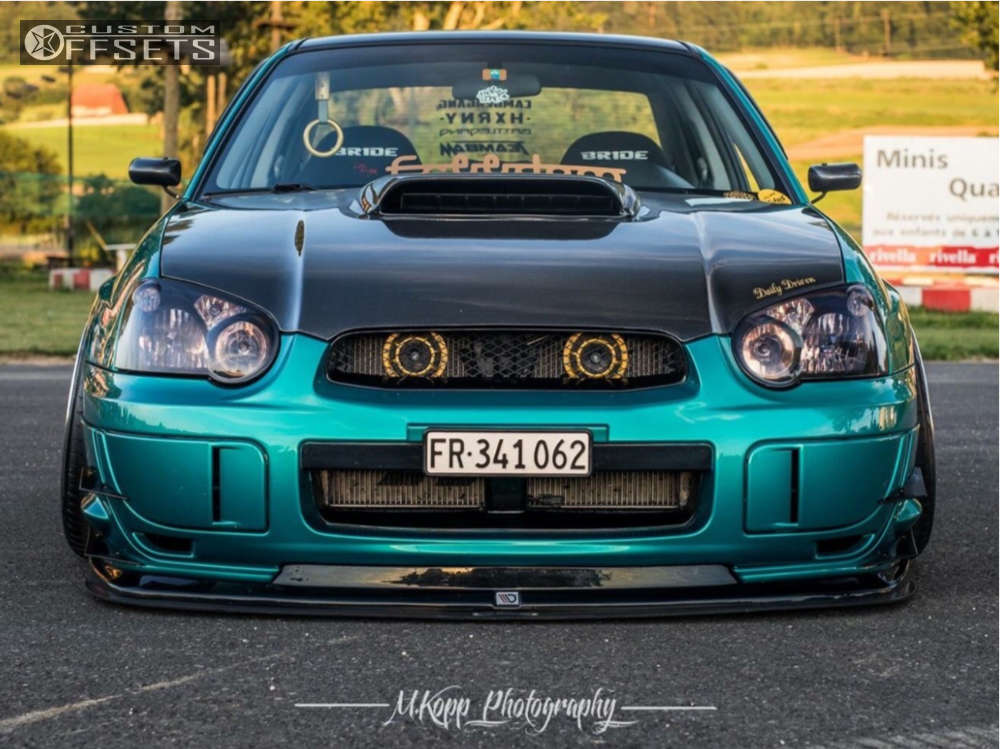 2003 Subaru Impreza with 18x10.5 -1 Work Meister and 255/35R18 Toyo ...