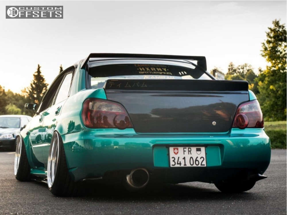 2003 Subaru Impreza with 18x10.5 -1 Work Meister and 255/35R18 Toyo ...