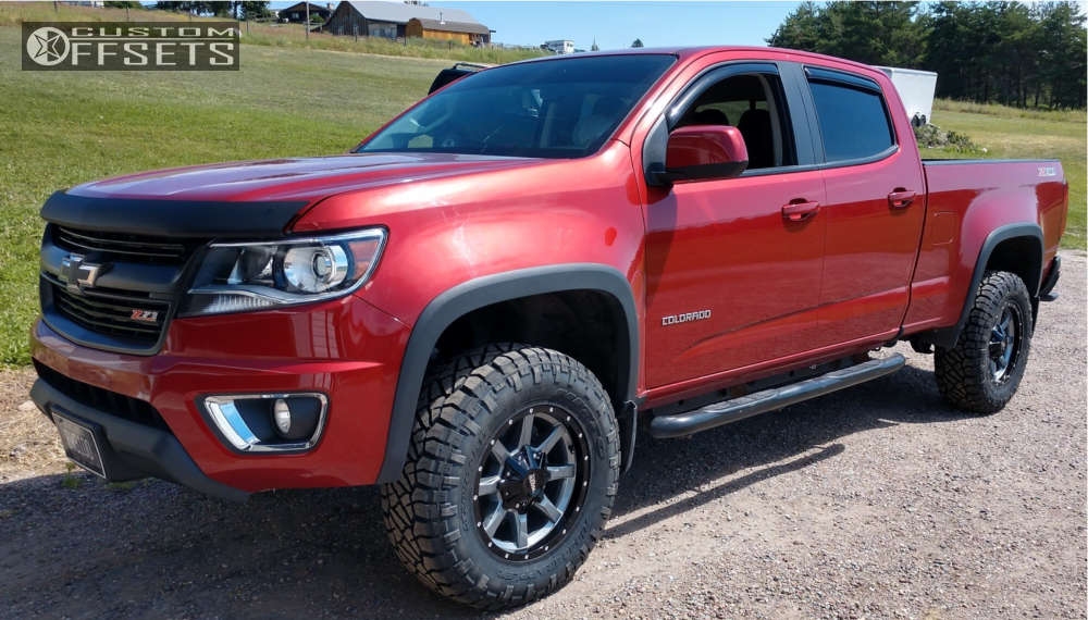 2016 Chevrolet Colorado with 17x8 0 Moto Metal Mo970 and 265/70R17 ...