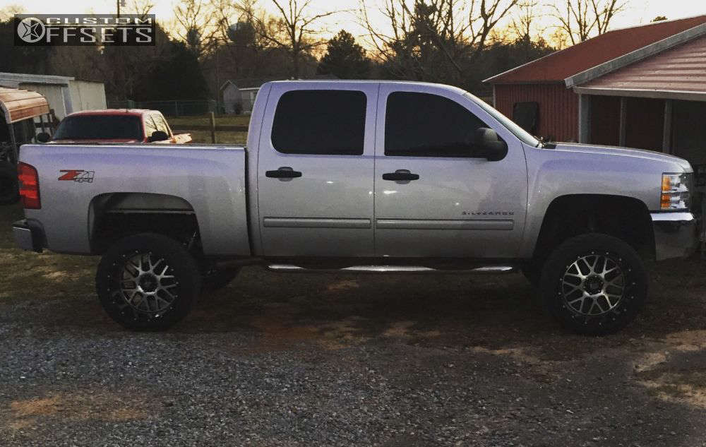 2013 Chevrolet Silverado 1500 with 22x12 -44 XD Xd820 and 33/12.5R22 ...
