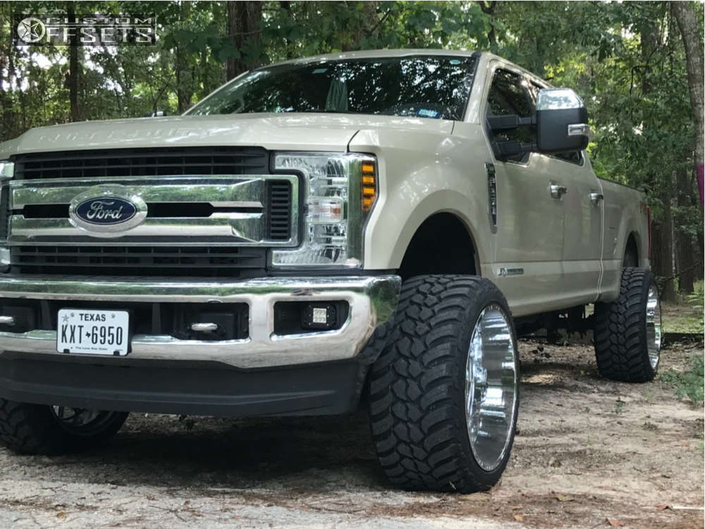 2018 Ford F-250 Super Duty with 24x14 -76 TIS 544V and 35/13.5R24 AMP ...