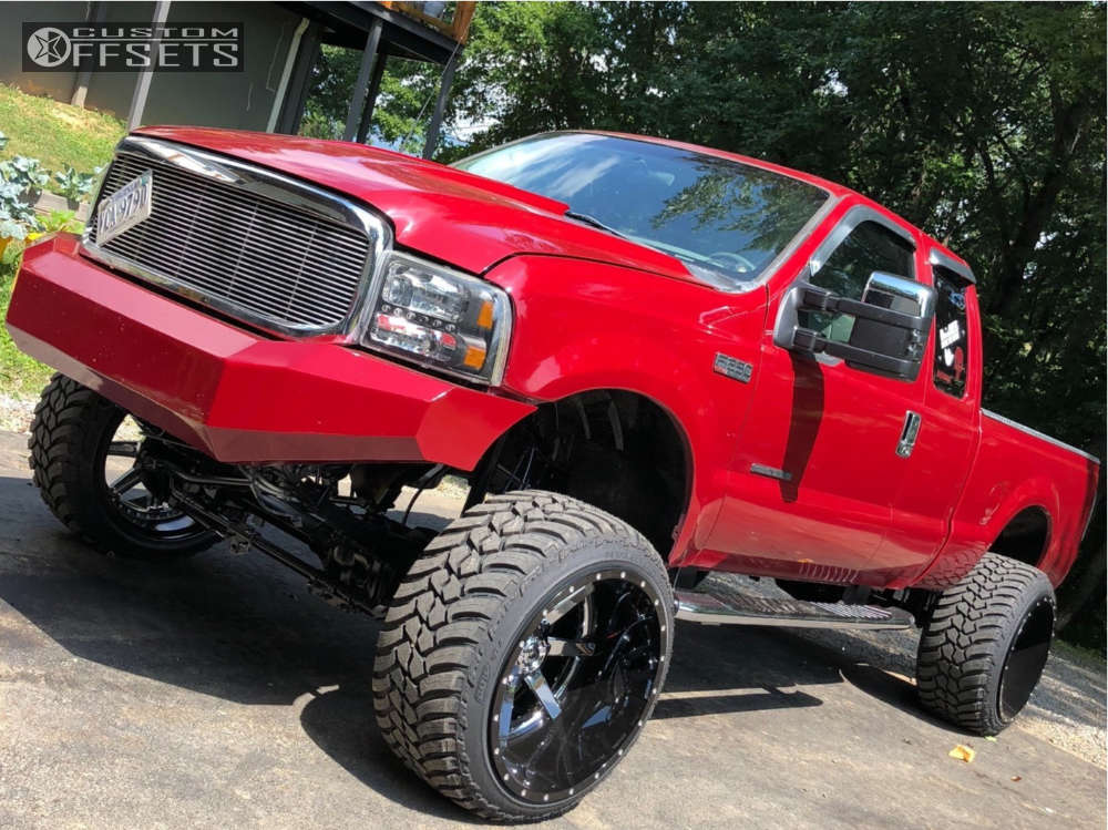 2002 Ford F-250 Super Duty with 24x16 -100 Fuel Maverick D260 and 35/13 ...