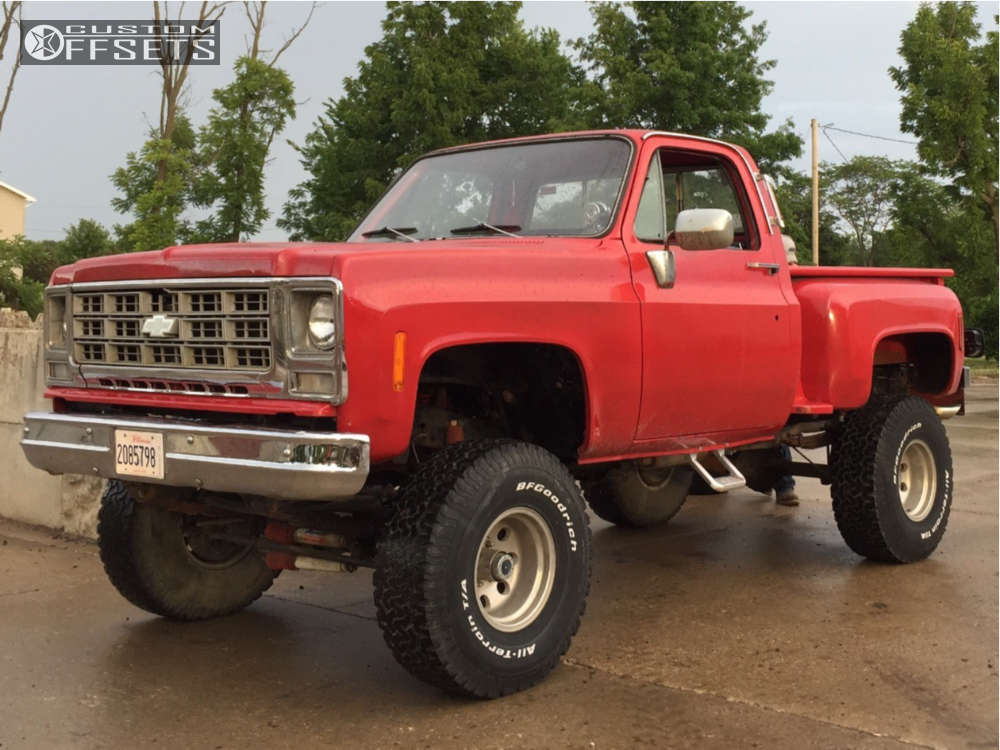 1974 Chevrolet K10 with 15x8 -30 Axe Offroad 58 and 35/12.5R15 ...