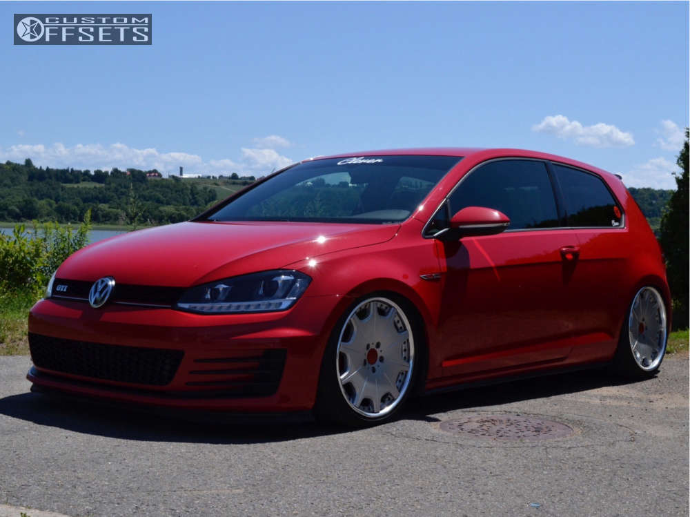 2017 Volkswagen GTI with 19x8 35 Riverside Trafficstar Dtx and 215 ...