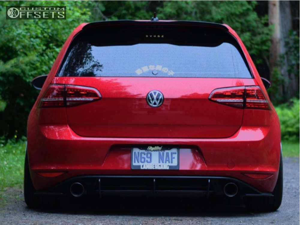 2017 Volkswagen GTI with 19x8 35 Riverside Trafficstar Dtx and 215 ...